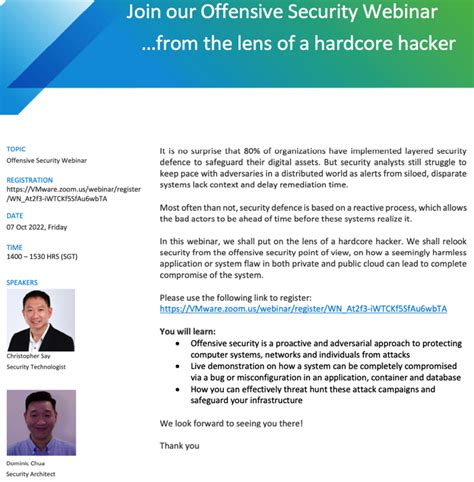 Offensive Security Webinar 07 Oct