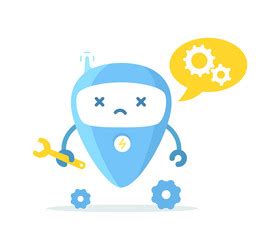 Robot Service Vector Images Over