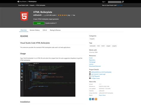 Vsc Html5 Boilerplate