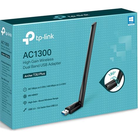 Buy The Tp Link Archer T3u Plus Ac1300 Dual Band Usb Wireless Adapter