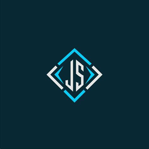 Js Initial Monogram Logo With Square Style Design 34230002 Vector Art