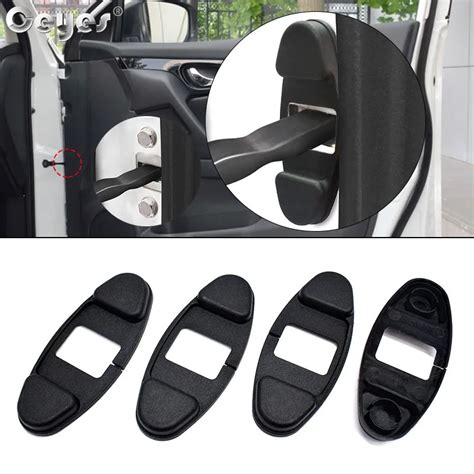 Ceyes 도어 잠금 스토퍼 제한 커버 Abs 스티커 닛산에 적합 Qashqai X J10 J11 트레일 Tiida Juke 자동 암 버클 자동차 스타일링도어락 보호 커버