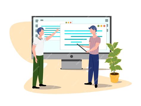 Premium Vector Software Developer Character Vector Programmer