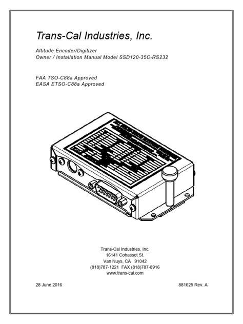 Altimeter Encoder Ssd120 Pdf Electrical Wiring Electrical Connector