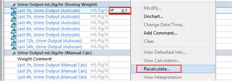 Document Urine Output Calculations Document Urine Output Calculations