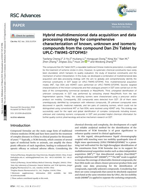PDF Hybrid Multidimensional Data Acquisition And Data Processing