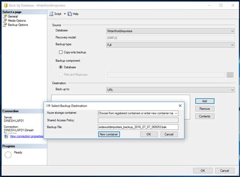 dinesh s blog being compiled sql server backup to url now easier than before