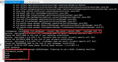 Sqoop连接本地windows的mysql出错：javalangruntimeexception Javasqlsqlexception Access Denied For