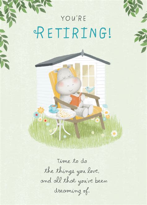 Personalised Cute Retirement Card Hallmark