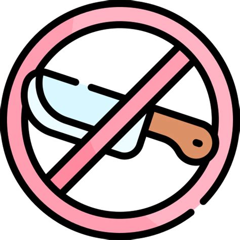 Sharp Object Kawaii Lineal Color Icon