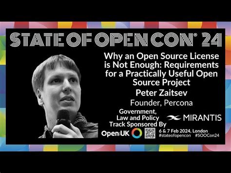 Free Video Why An Open Source License Is Not Enough Requirements For A Practically Useful