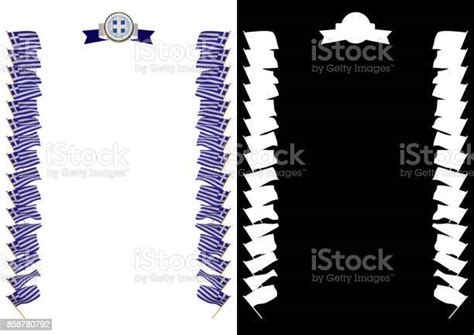 프레임과 국기와 국장 그리스를 가진 국경 3 차원 일러스트 레이 션 공란에 대한 스톡 사진 및 기타 이미지 공란 교육 그리스 Istock