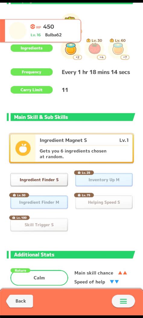 Which Of These Bulbas Should I Invest In R Pokemonsleep