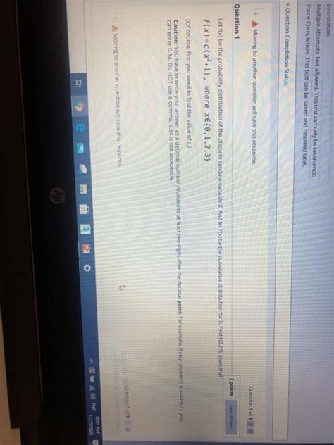 solved instructions multiple attempts not allowed this test