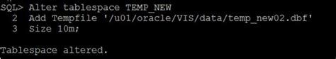Oracle Temporary Tablespaces