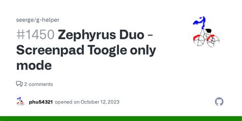 Zephyrus Duo Screenpad Toogle Only Mode Issue Seerge G Helper GitHub