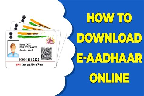 E Aadhar Download Download By Name And Date Of Birth By Aadhar No