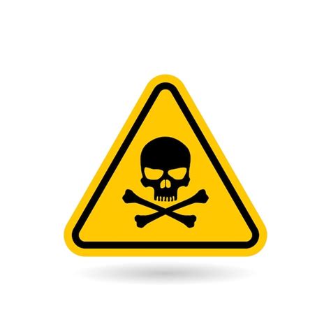 Gevaar Tig Teken Schedel Pictogram Of Waarschuwing Schedel Symbool