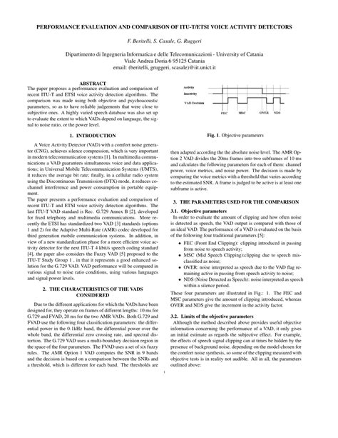 Pdf Performance Evaluation And Comparison Of Itu Tetsi Voice