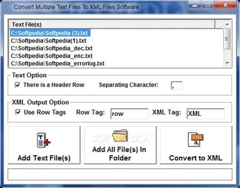 Convert Multiple Text Files To Xml Files Software Download Softpedia