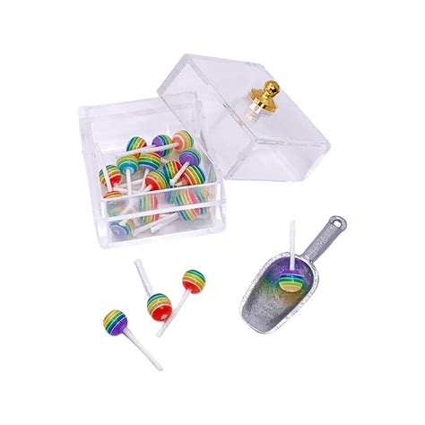 Miniature Lollipops 16 Scale Candy Shop Supplies Tiny Suckers