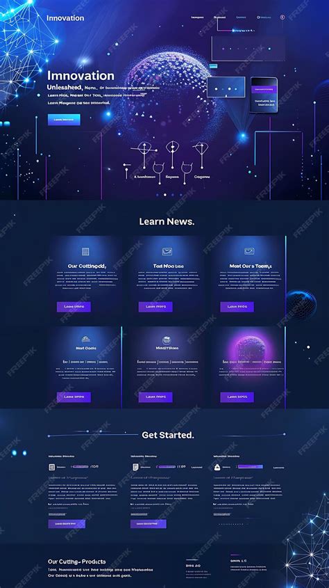 Premium Photo Dynamic Layout Web With Parallax Scrolling Effect Futuristic Figma Effect Layout