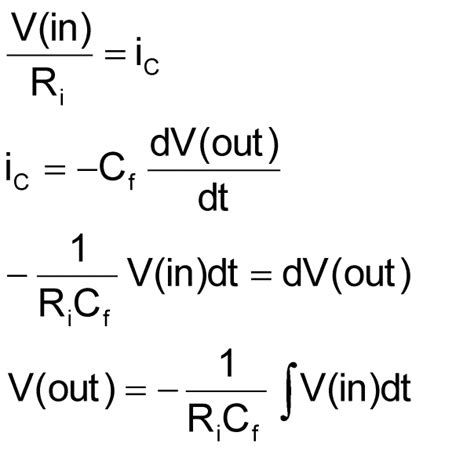 Integrator Circuit Using Op Amp Experiment Circuit Diagram