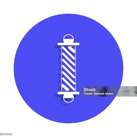 배지 스타일에서 머리 이발소 극 아이콘입니다 이 발사 컬렉션 아이콘 중 Ui Ux에 대 한 사용할 수 있습니다 그림자에 대한