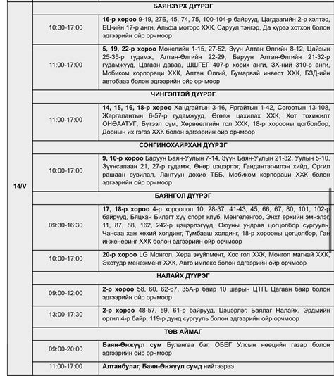 Энэ сард цахилгаан шугам тоноглолд засвар үйлчилгээ хийх хуваарь