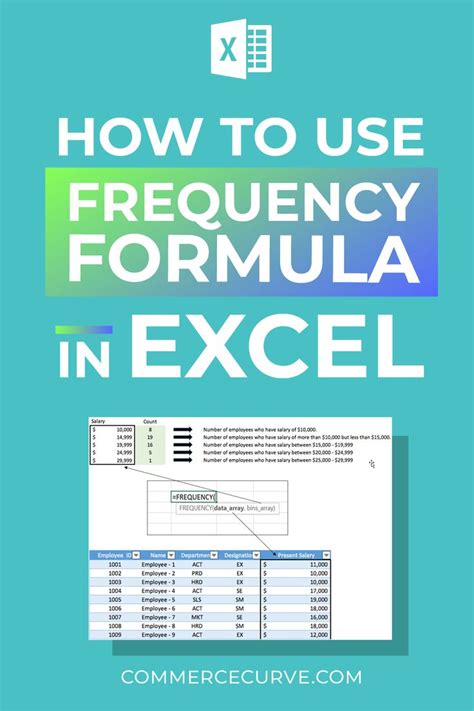how to use frequency formula in excel excel microsoft excel tutorial