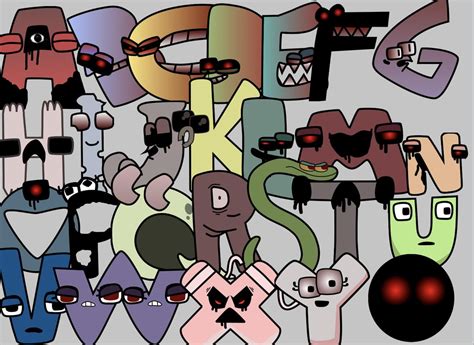 My Alphabet Lore Au Called Alphabet Horror Ralphabetfriends