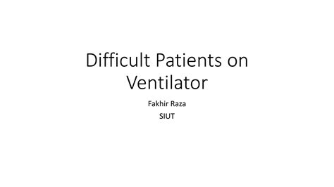 Advance Ventilation 2 Copd And Ards Ppt