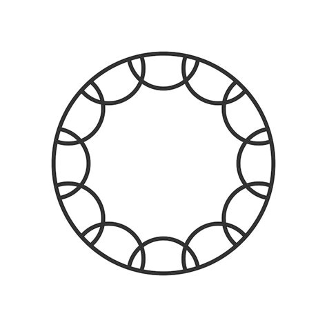 Premium Vector Circle Geometric Design Geometric Ornament