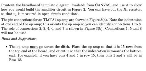 Solved Please Use The Breadboard Diagram And Draw The