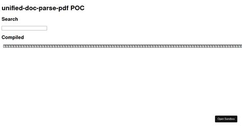 Unified Doc Parse Pdf Codesandbox