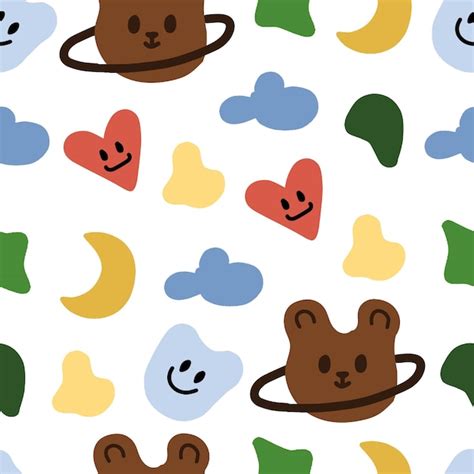 Premium Vector Cute Seamless Pattern