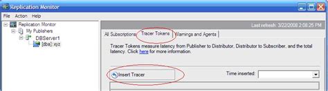Tracer Token Sqlservercentral