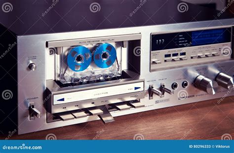 Vintage Stereo Cassette Tape Deck Player Receiver Front Panel An