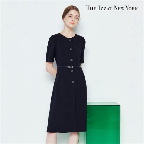 포스티 더아이잗 메탈 버튼 라운드 원피스 Im5a0op28