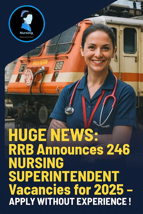 Rrb Nursing Superintendent Recruitment 2025 246 Govt Vacancies