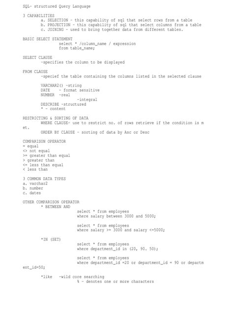 dbms lecture pdf sql information technology management