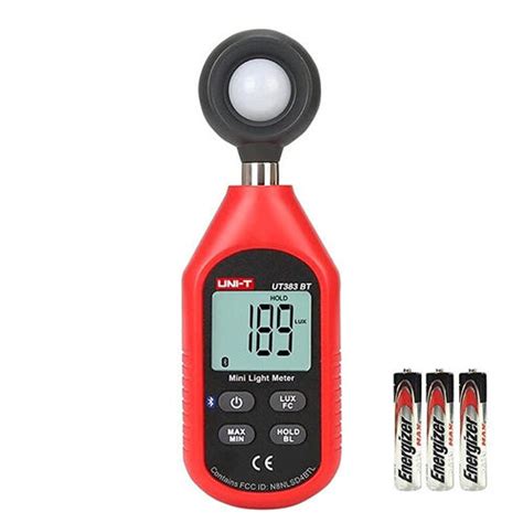 Uni T Ut383bt Luxmeter 0 199900lux Bluetooth Digital Light Meter With 3aaa Battery At Best Price
