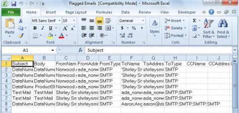 2 Quick Ways To Export The List Of All Flagged Outlook Emails To Excel