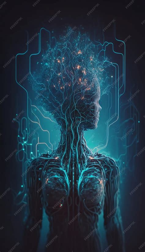 Premium Photo Ai Technology Neural Network Background Imagegenerative Ai