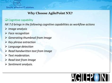 Agile Point Brief Introduction PPTX Computer Software And Applications Computing