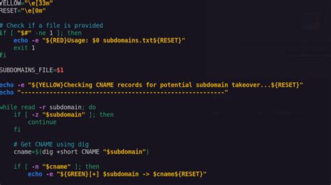 Automating Subdomain Takeover Discovery With Shell Scripting