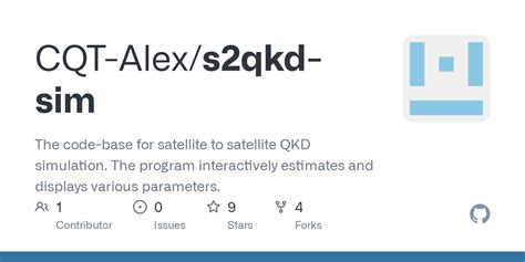Github Cqt Alex S2qkd Sim The Code Base For Satellite To Satellite Qkd Simulation The