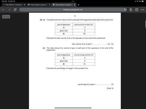 Chemistry Paper 6 R Igcse