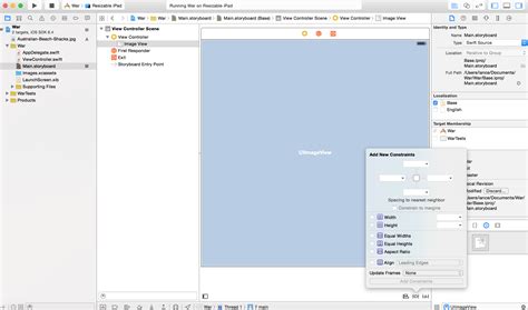 Ios Xcode 6 4 Unable To Set Constraints On Views Or Anything