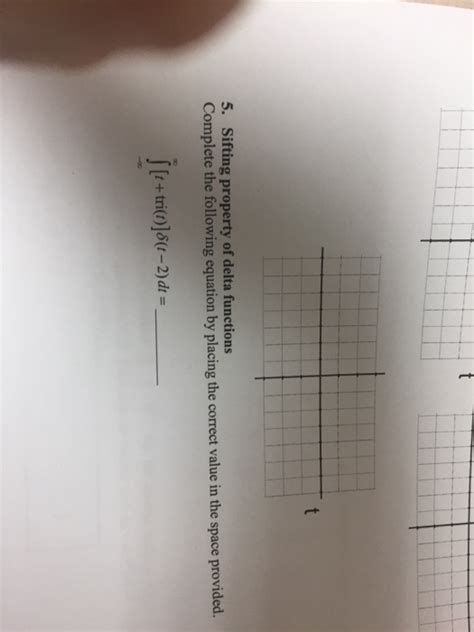 solved sifting property of delta functions complete the